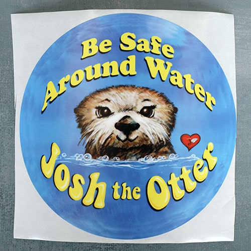 Small Spotter Sticker - Josh The Otter