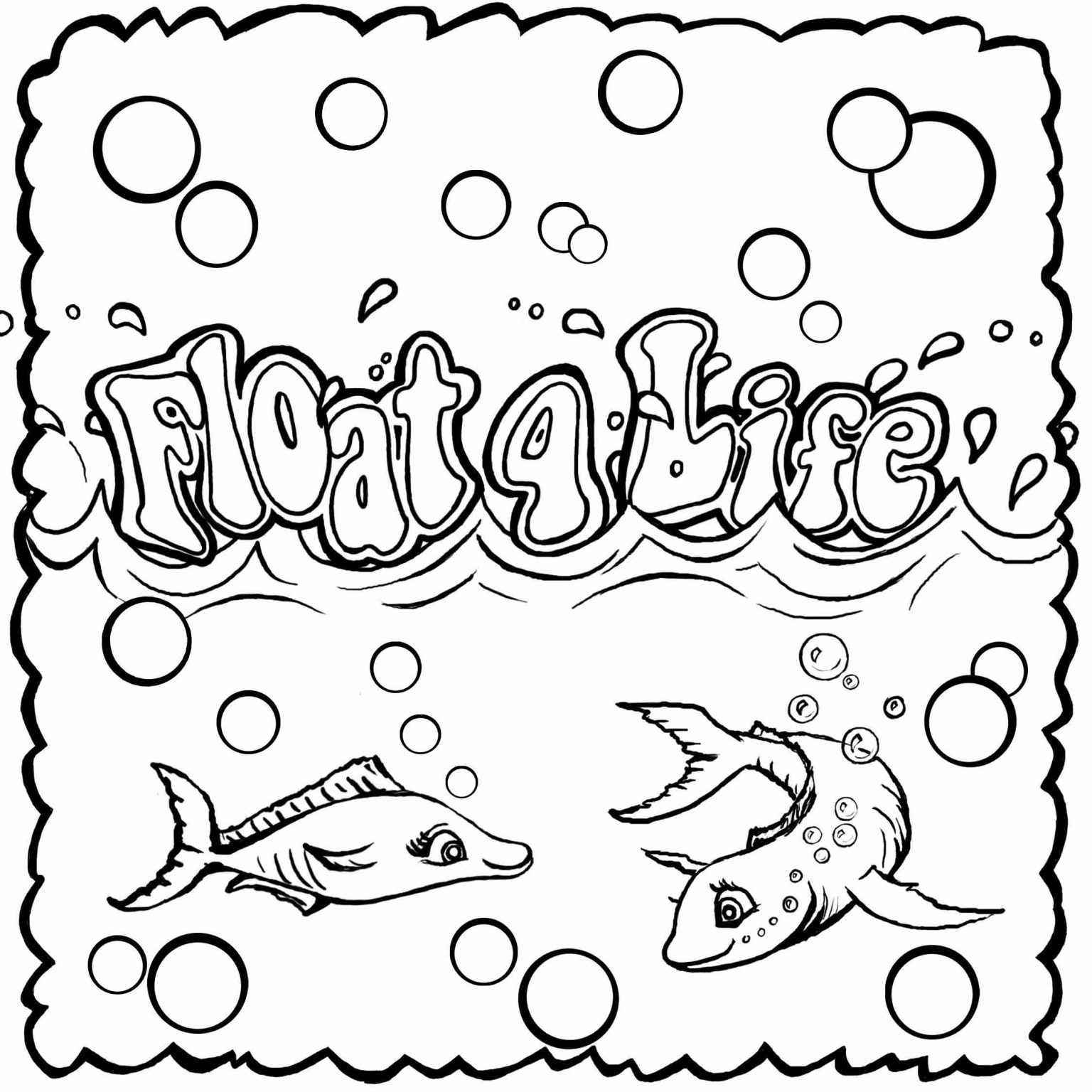 Float 4 Life Coloring Page - Josh The Otter