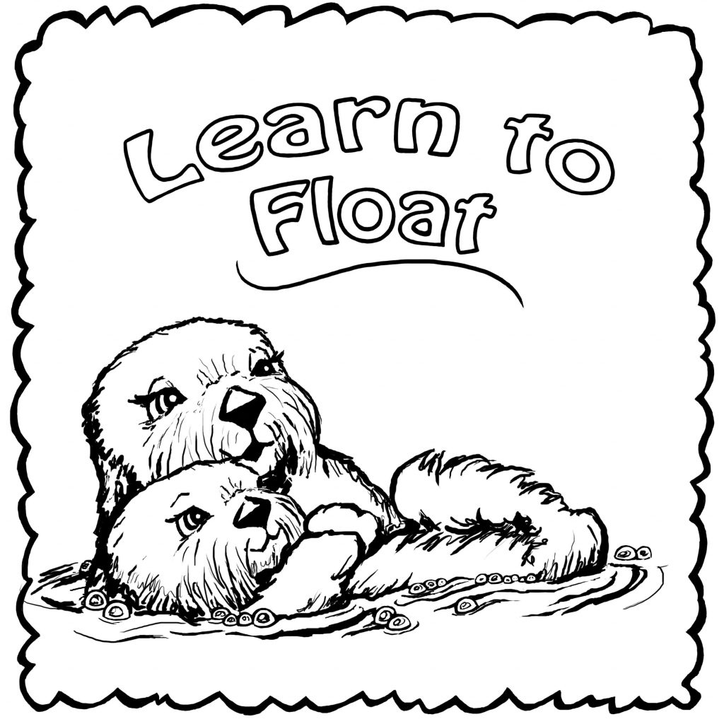 Learn To Float Coloring Page - Josh The Otter